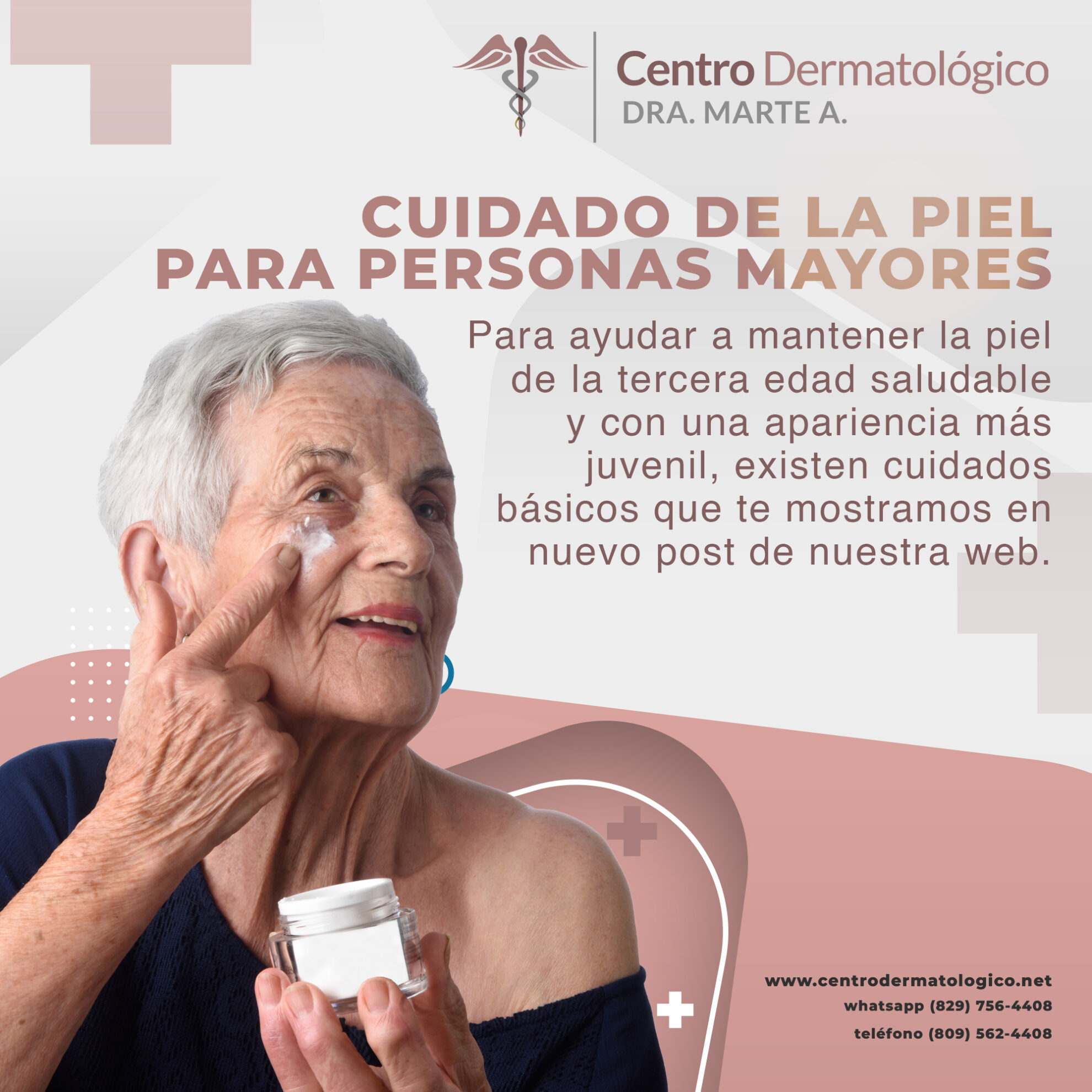 CUIDADO DE LA PIEL PARA PERSONAS MAYORES - Centro Dermatológico Dra. Marte | Especialistas en ...